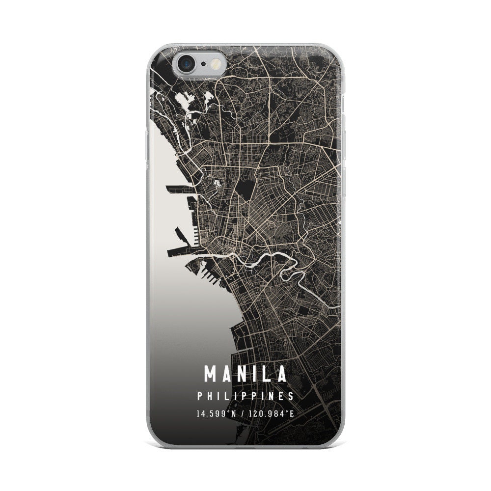 Manila Philippines City Map Case For iPhone 12 iPhone 12 | Etsy
