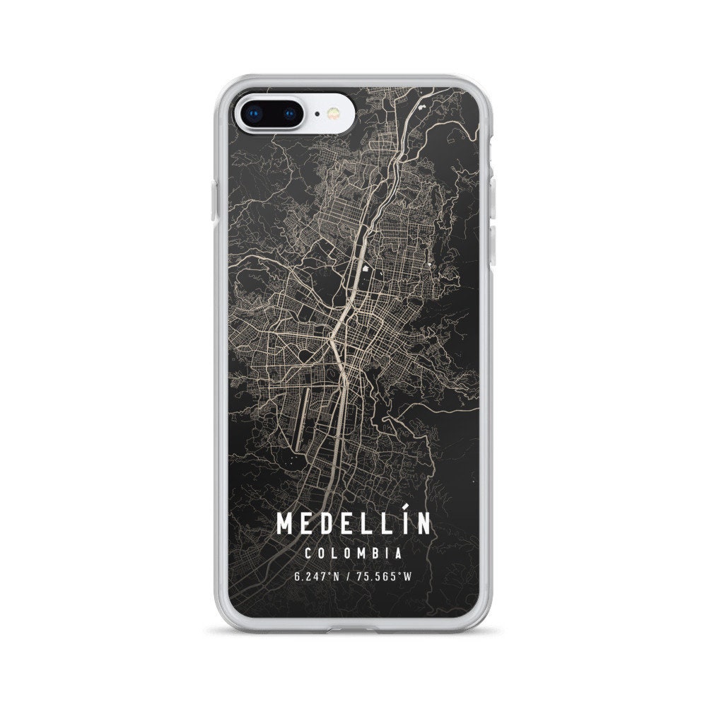 Medellín Colombia City Map Case for Iphone 12 Iphone 12 | Etsy