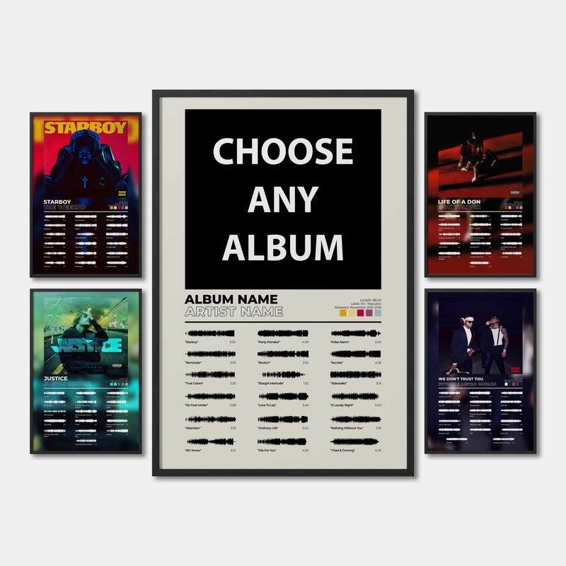 Music Album Posters - Etsy