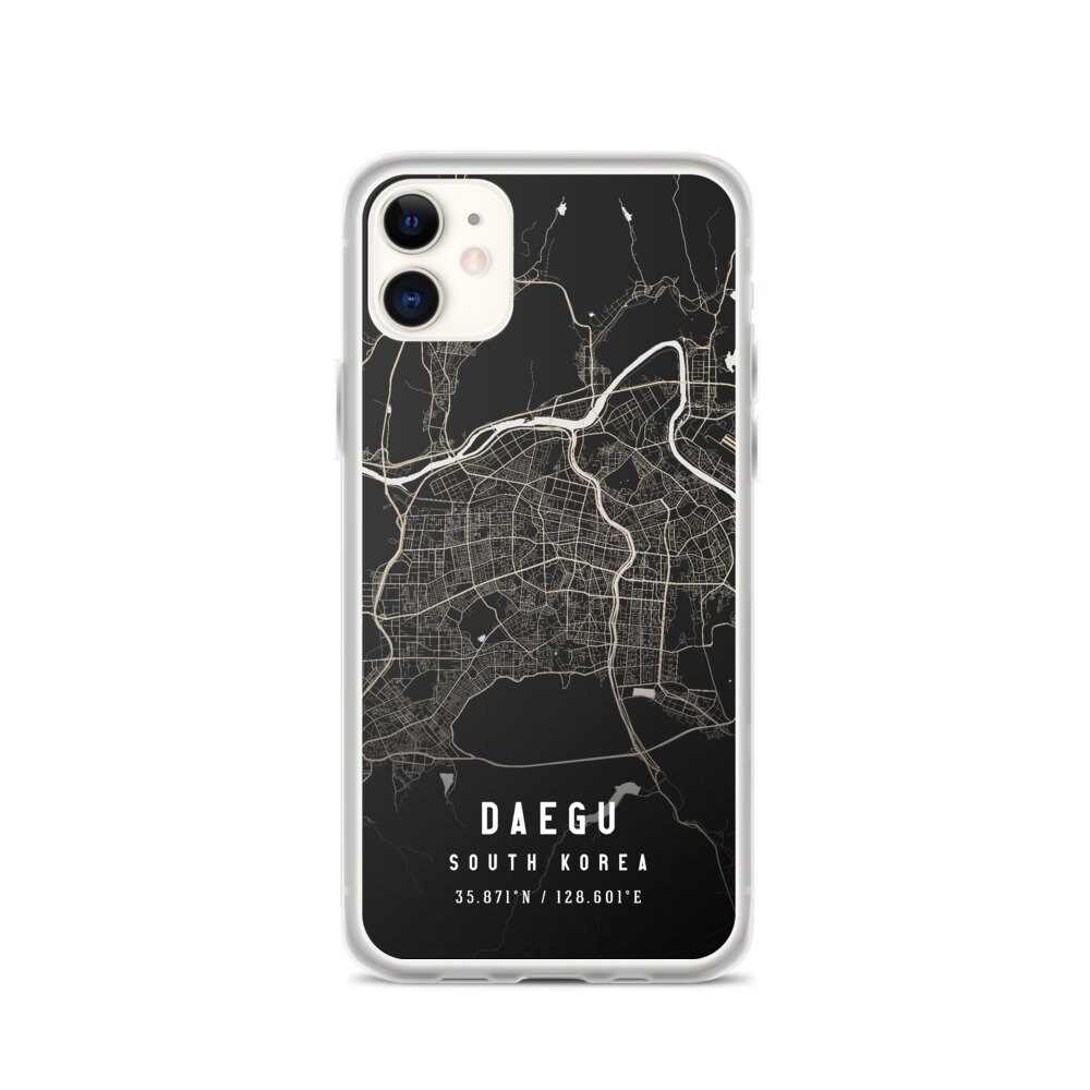 Daegu South Korea City Map Case For iPhone 12 iPhone 12 | Etsy