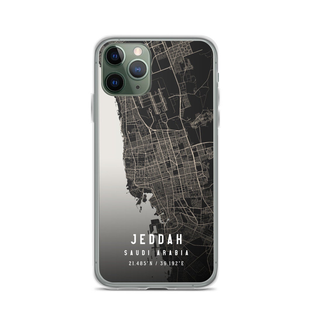 Jeddah Saudi Arabia City Map Case for iPhone 14, iPhone 14 Plus/pro/pro ...
