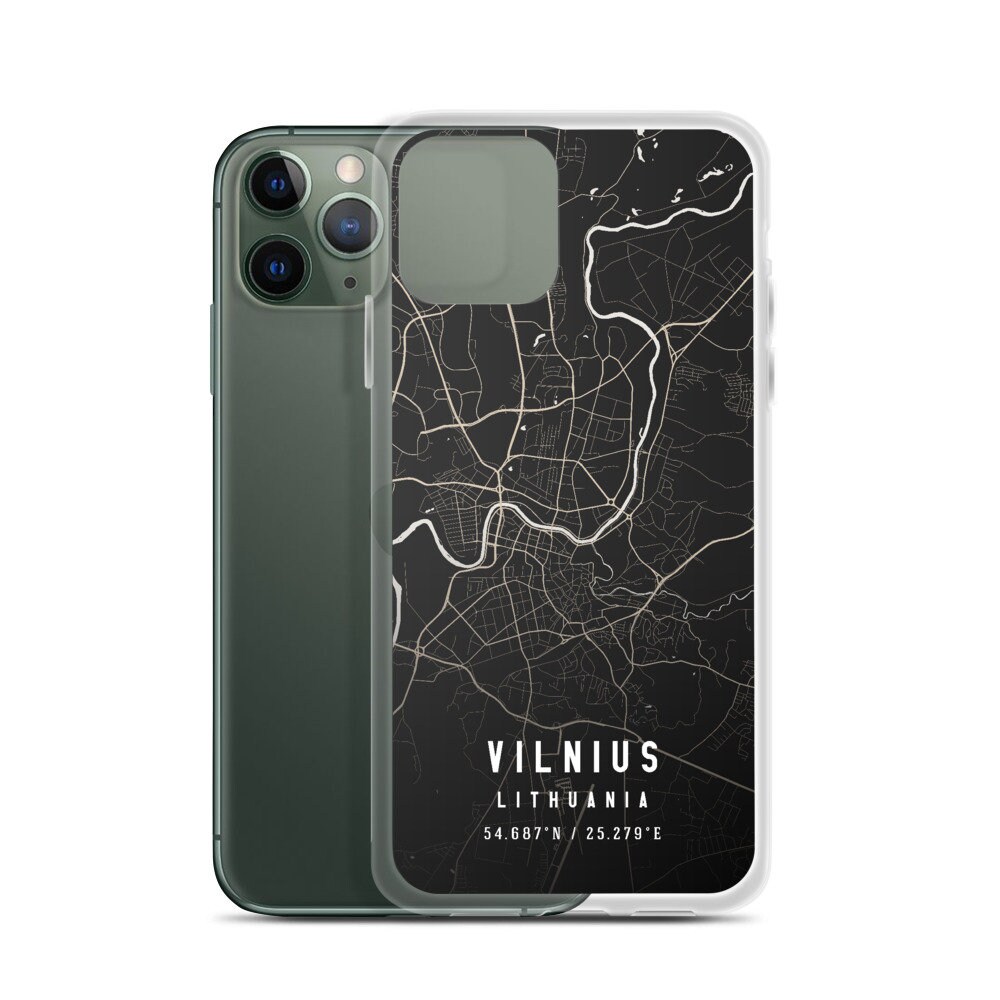 Vilnius Lithuania City Map Case for Iphone 12 Iphone 12 | Etsy