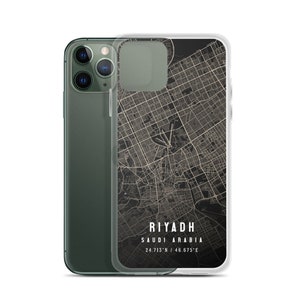 Riyadh Saudi Arabia City Map Case for iPhone 14, iPhone 14 Plus/pro/pro ...