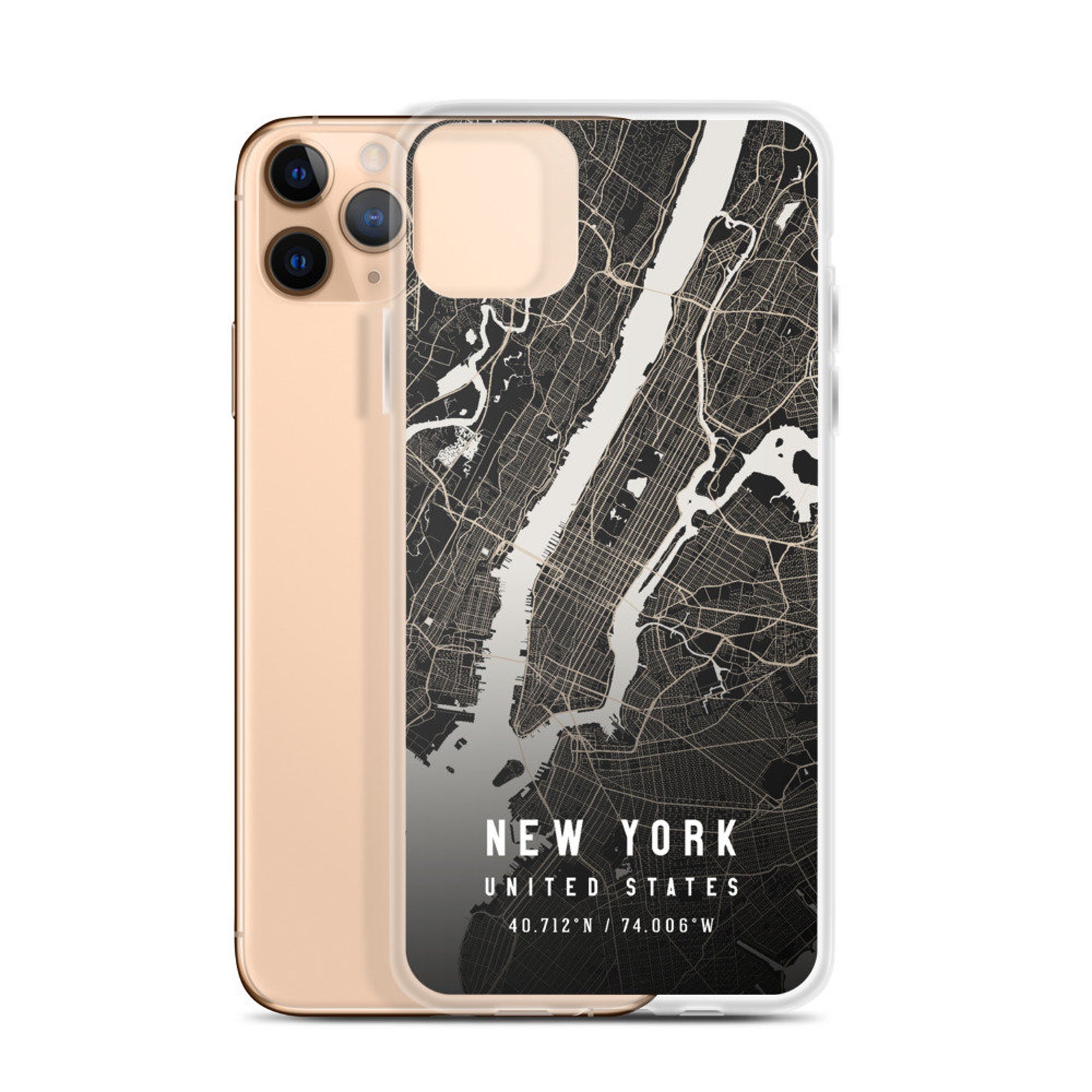 New York City New York City Map Case for Iphone 12 Iphone 12 | Etsy