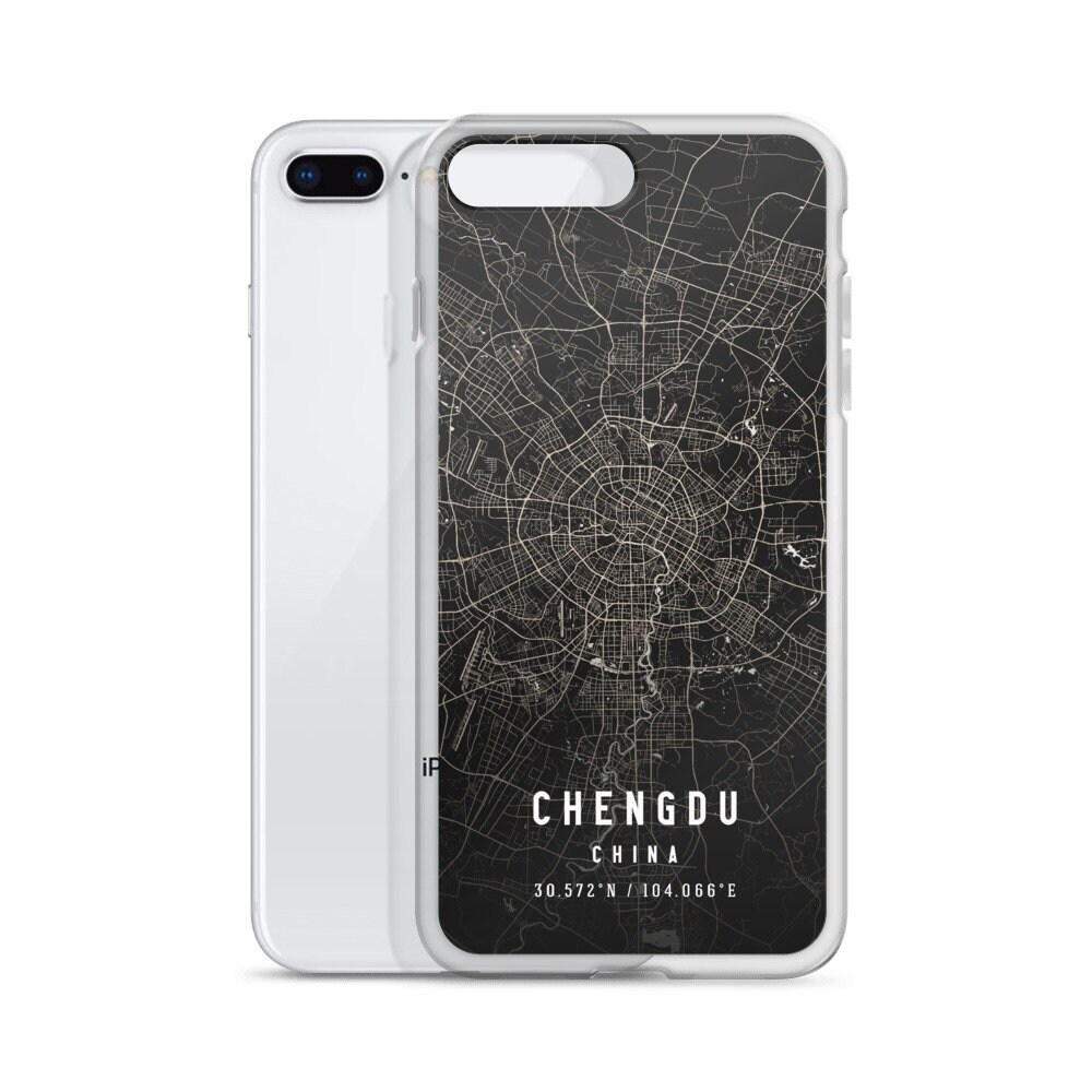 Chengdu China City Map Case for Iphone 12 Iphone 12 Pro/pro | Etsy