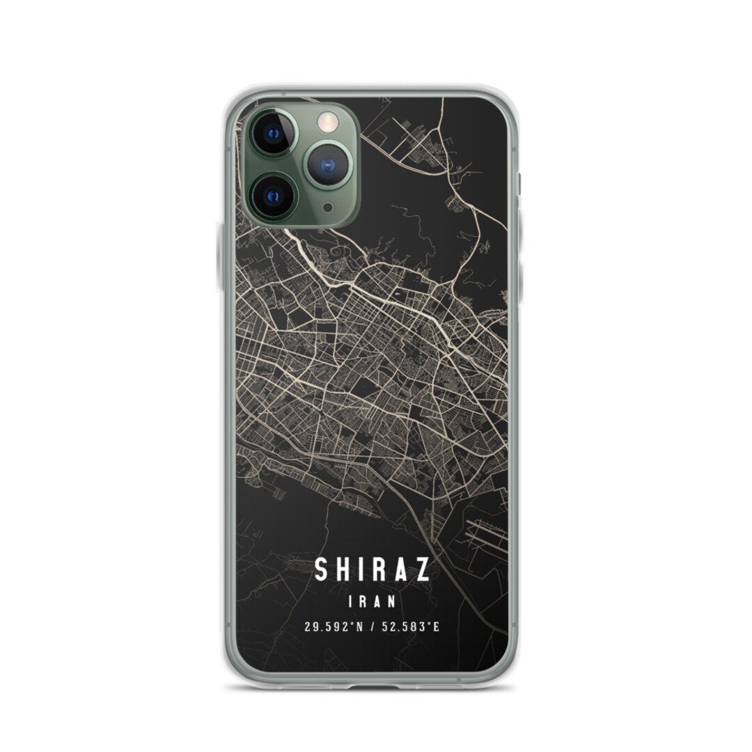 Shiraz Iran City Map Case for iPhone 14, iPhone 14 Plus/pro/pro Max ...