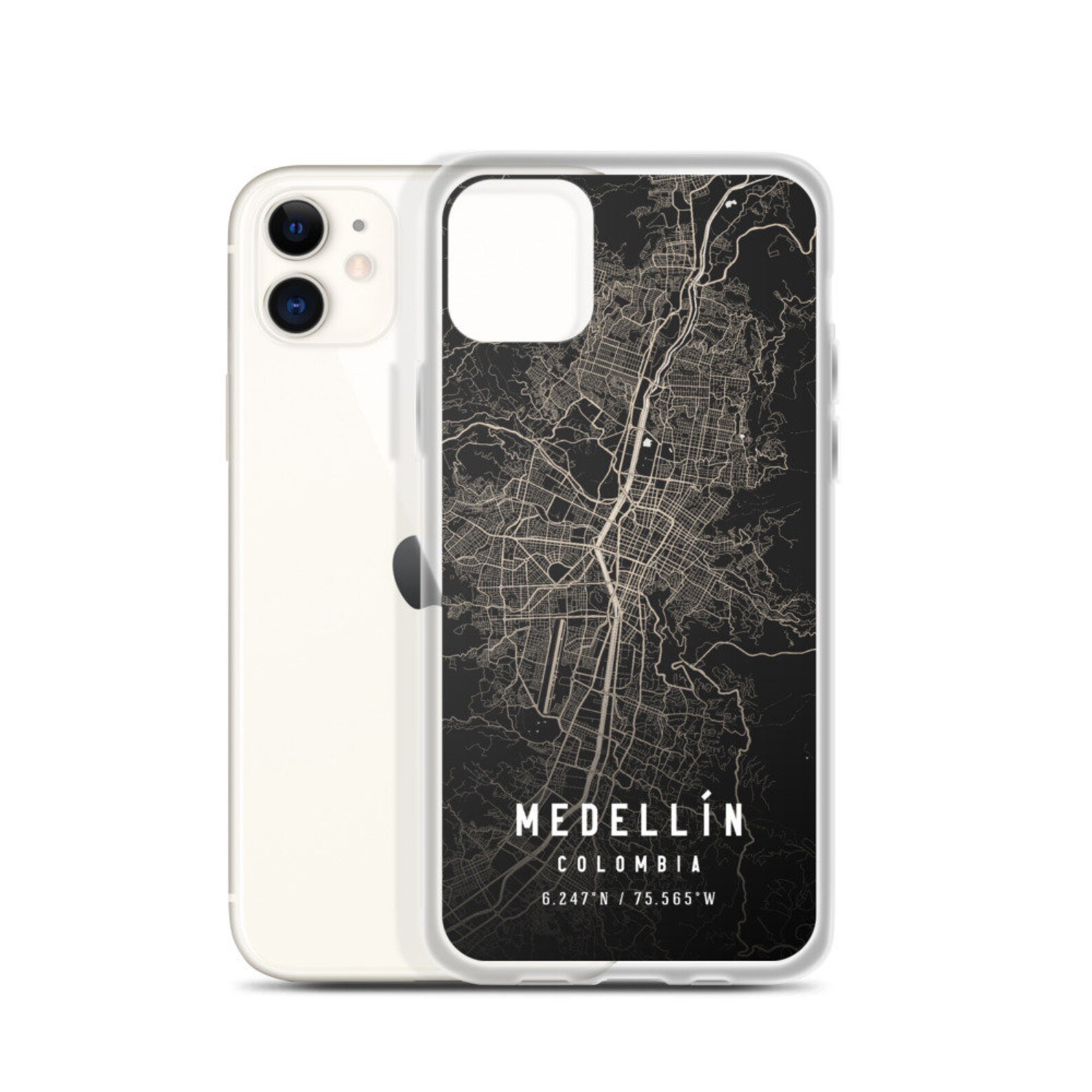Medellín Colombia City Map Case for Iphone 12 Iphone 12 | Etsy