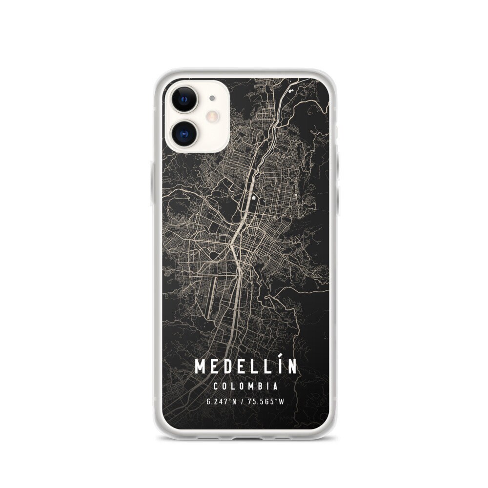 Medellín Colombia City Map Case for Iphone 12 Iphone 12 | Etsy