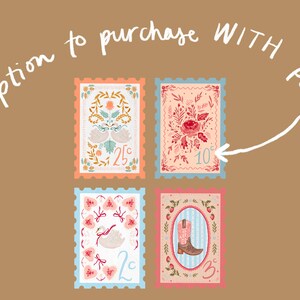 Printable Postage Stamp Banner (with Postage Added) - Etsy
