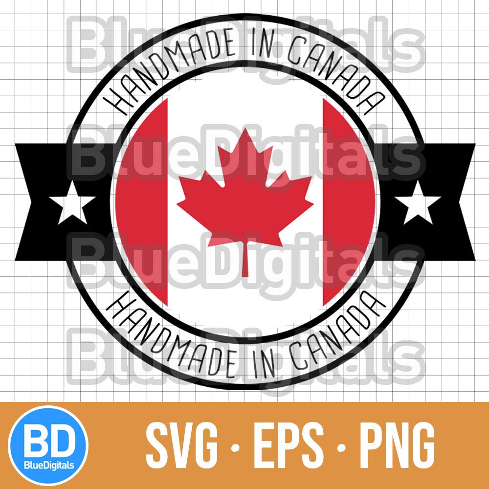 Handmade in Canada SVG Made in Canada Vector EPS Canada - Etsy