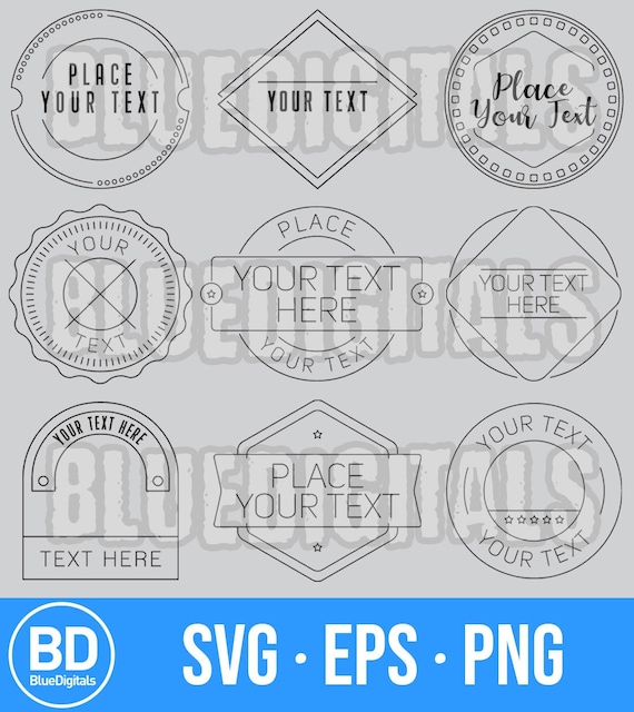 SVG Minimal Badges Set of PNG Badges Vector EPS Minimalist | Etsy