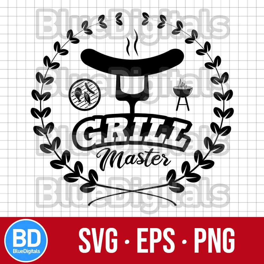 Grill Master SVG Logo | Grill Master Vector EPS Symbol | BBQ Png Logo ...