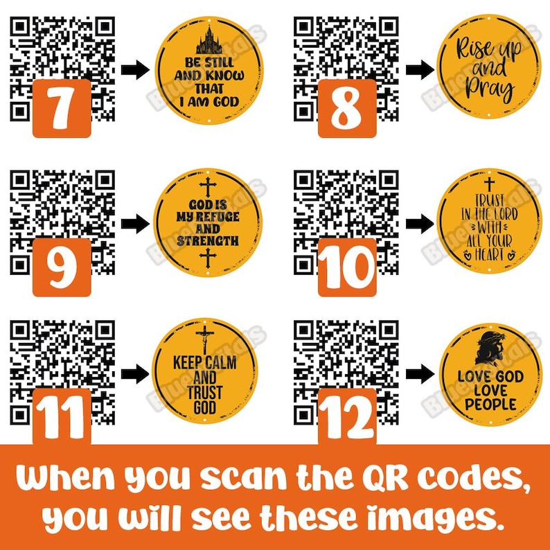 Bible Quotes QR Code Svg, Bible Verses QR Code Svg Png Bundle, Jesus QR ...
