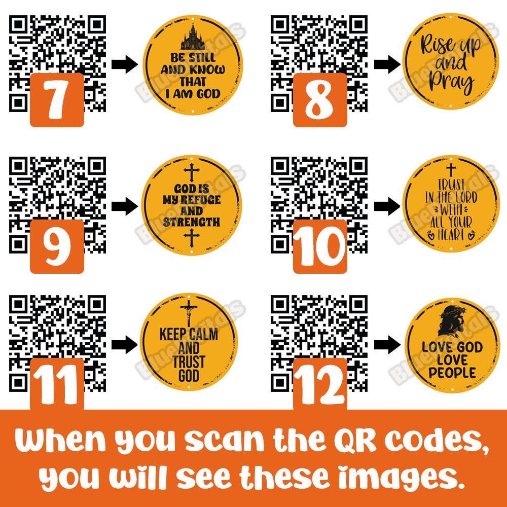 Bible Quotes QR Code Svg, Bible Verses QR Code Svg Png Bundle, Jesus QR ...