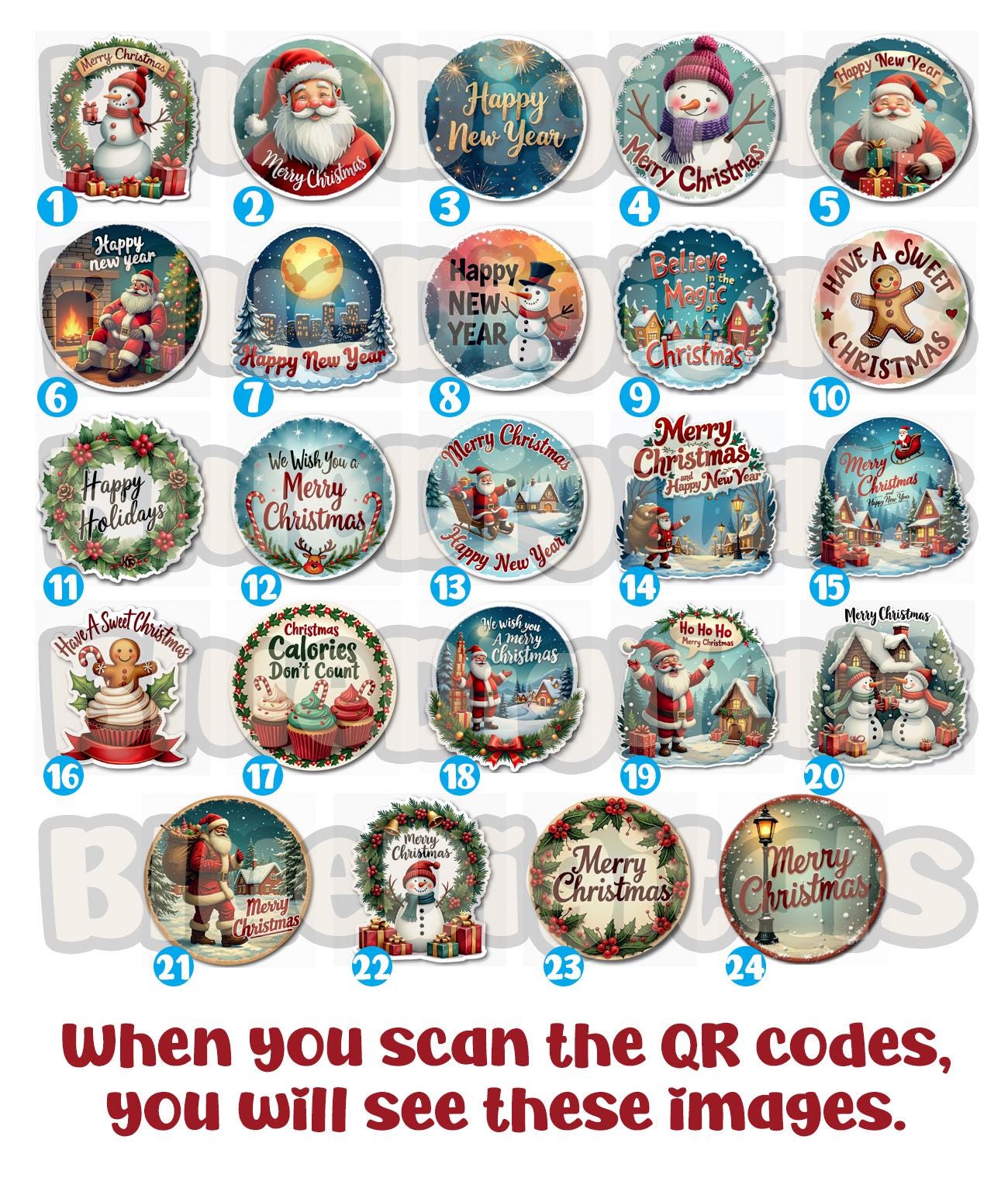 Merry Christmas Message With QR Code Svg, QR Code Messages for ...