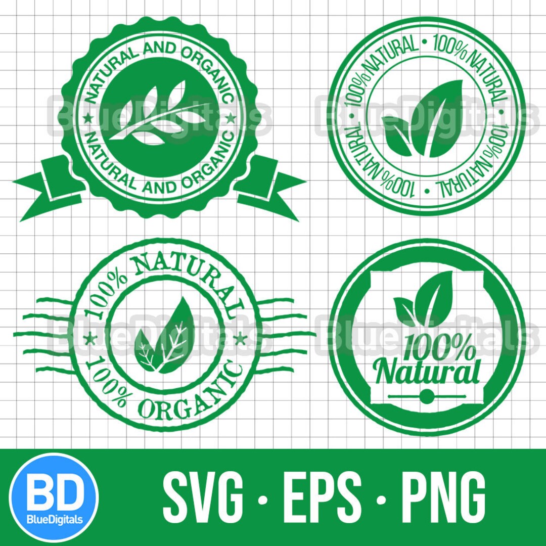 Natural Organic SVG Logo Natural Food PNG Natural Product EPS Icon ...