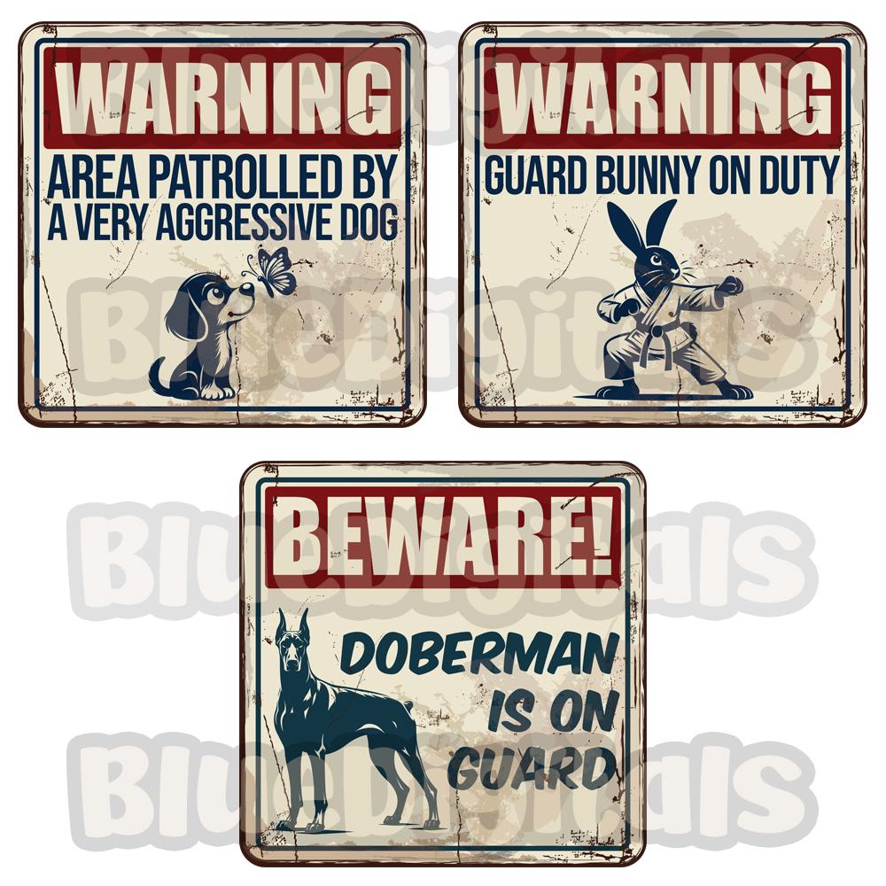 Funny Sign PNG Bundle, Warning Boards Png, Funny Board Png, Beware ...