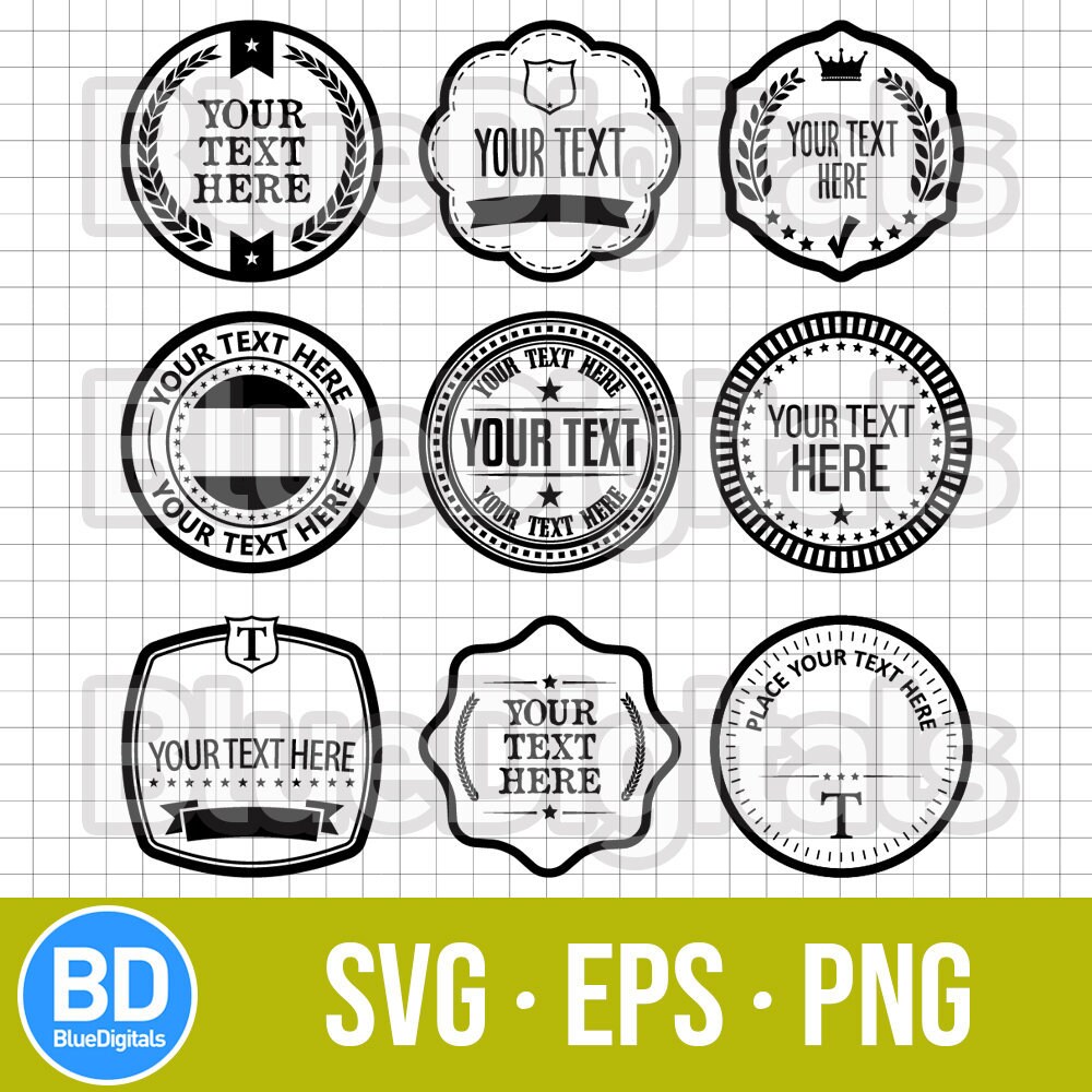 SVG Vector Badges EPS Vector Stamps Set of PNG Stamps Svg Stamp Set ...