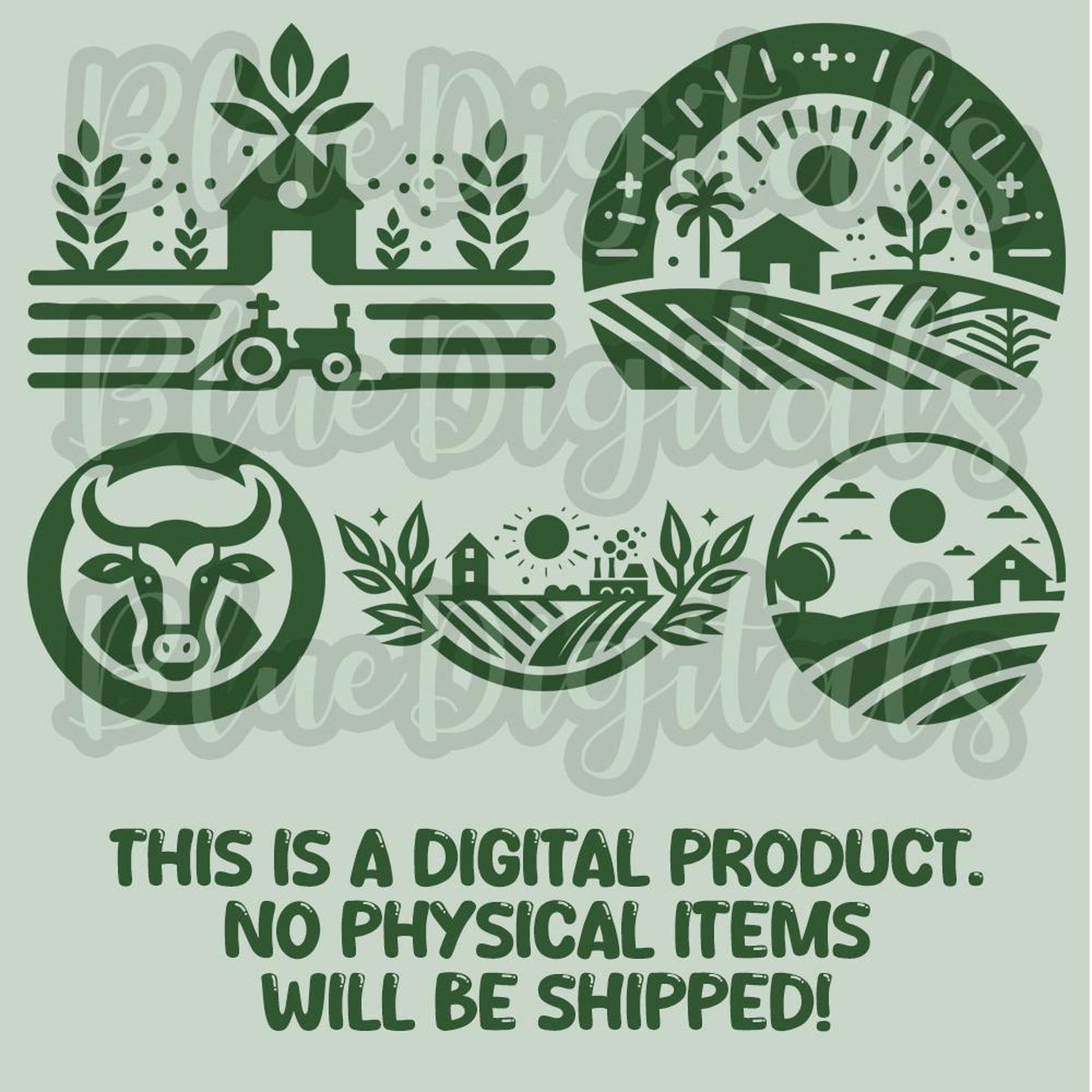 Farming Logos Svg, Agricultural Logo Bundle Svg, Farmer Logo Silhouette ...