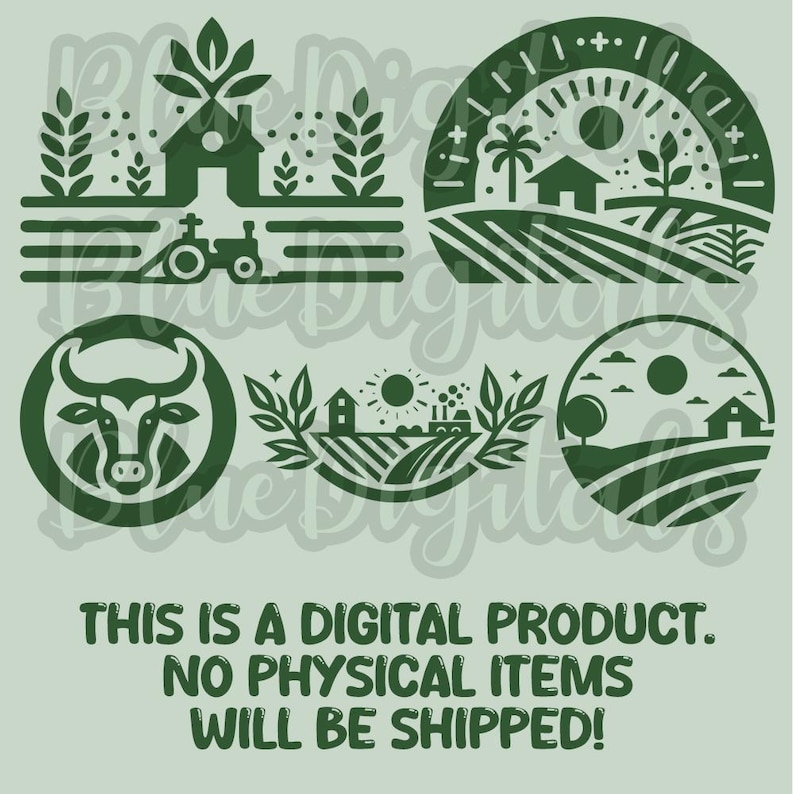 Farming Logos Svg, Agricultural Logo Bundle Svg, Farmer Logo Silhouette ...