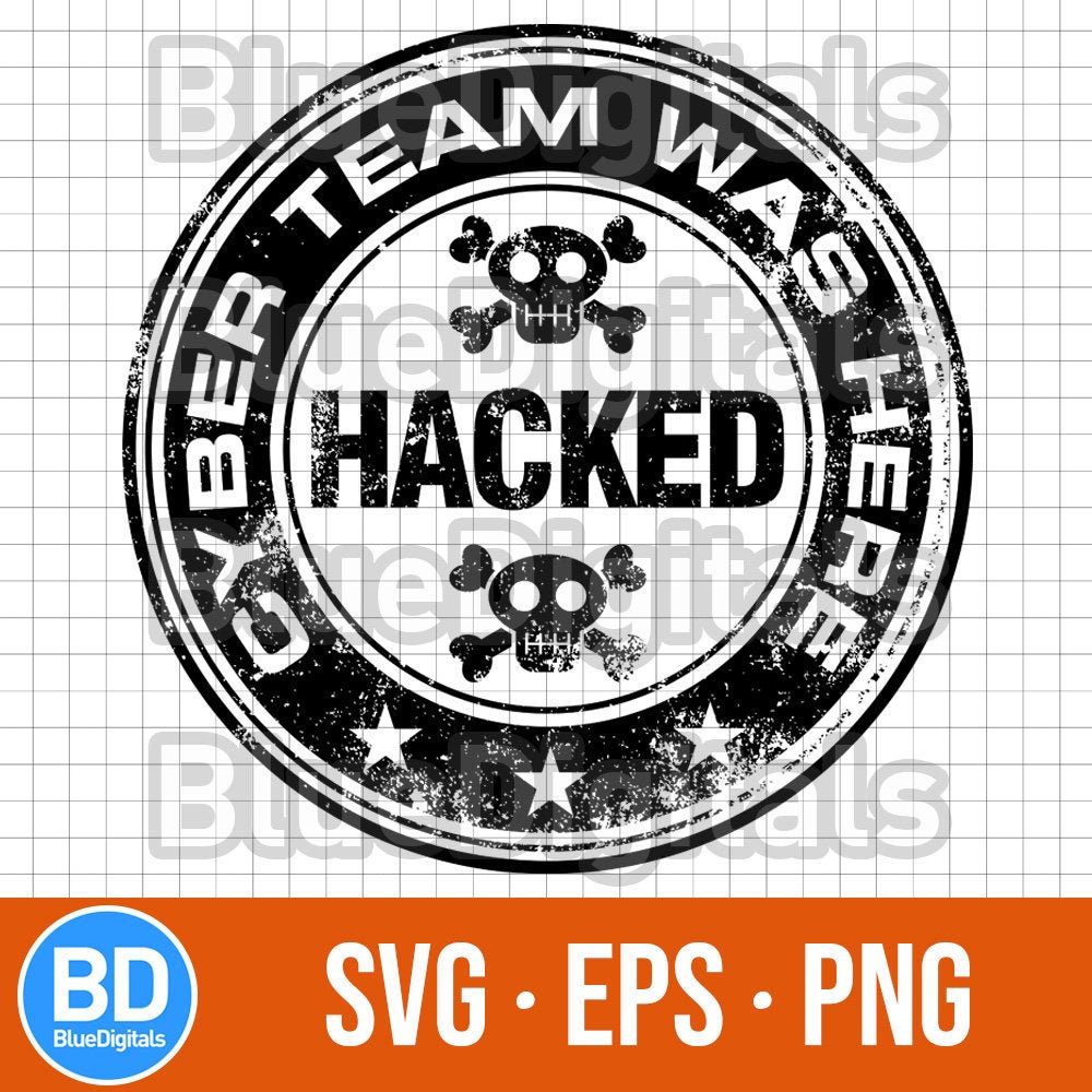 Cyber Team SVG Stamp Funny Hacker Stamp EPS Vector Cyber - Etsy