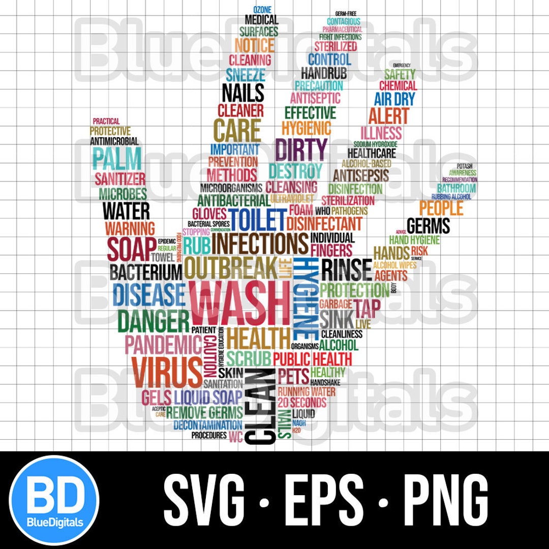 Handwashing Collage SVG | Hygiene Svg | Hand Washing Vector EPS Design ...