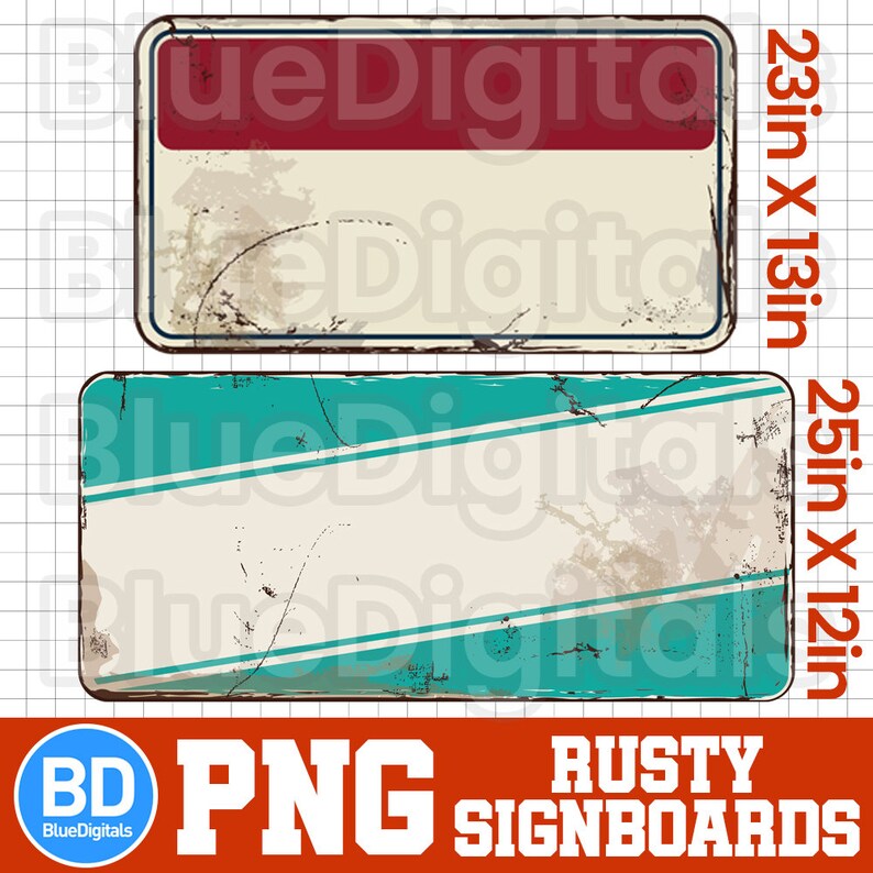 Blank PNG Signboards 4 Rusty Sign Boards Damaged PNG Signboard Set PNG ...