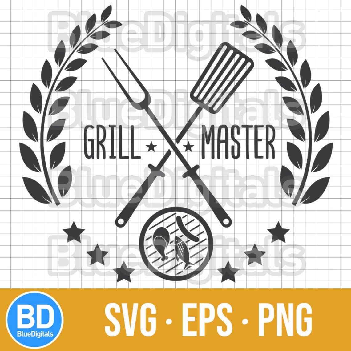 Grill Master SVG Bbq Master EPS Icon Grill Master PNG Vector Grill ...