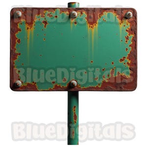 Rusty Metal Signs PNG, Rusty Sign Clipart Png, Set of 15, Old Rusty ...