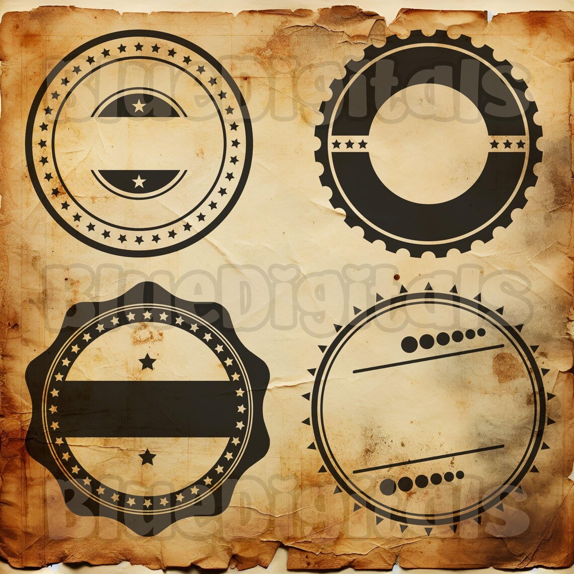Blank SVG Badges | Vector EPS Stamps | PNG Badges Rubber Stamps | Svg ...