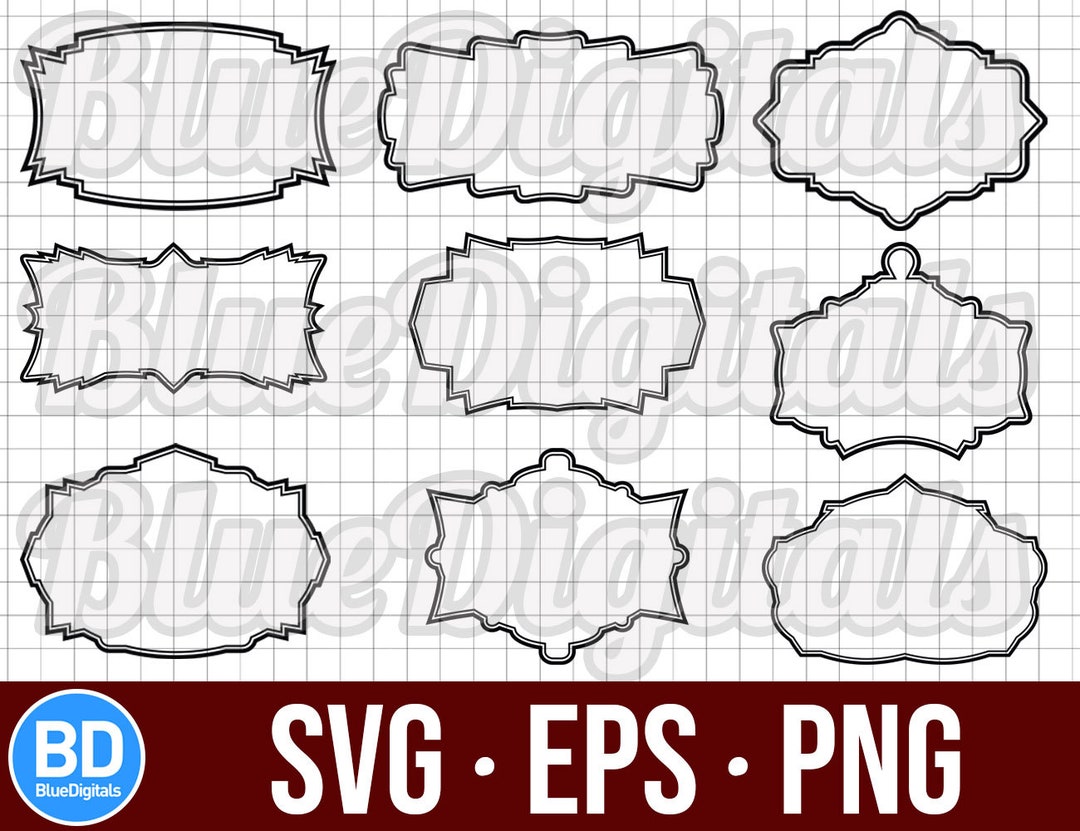 SVG Blank Badges | EPS Vector Frames and Labels | PNG Badges Labels Set ...