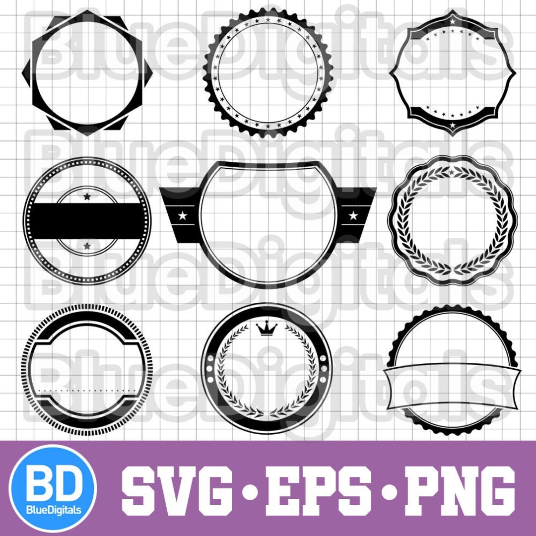 Blank PNG Labels Set of SVG Badges EPS Vector Labels, Badges and Stamps ...
