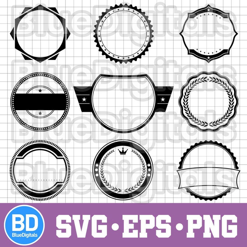 Blank PNG Labels Set of SVG Badges EPS Vector Labels, Badges and Stamps ...