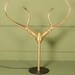 Horn Shaped LED Bulb Table Lamps, Home Decor Handmade Brass Light, Art ...