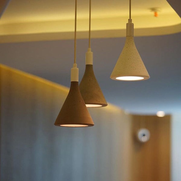 Concrete Ceiling Light - Etsy