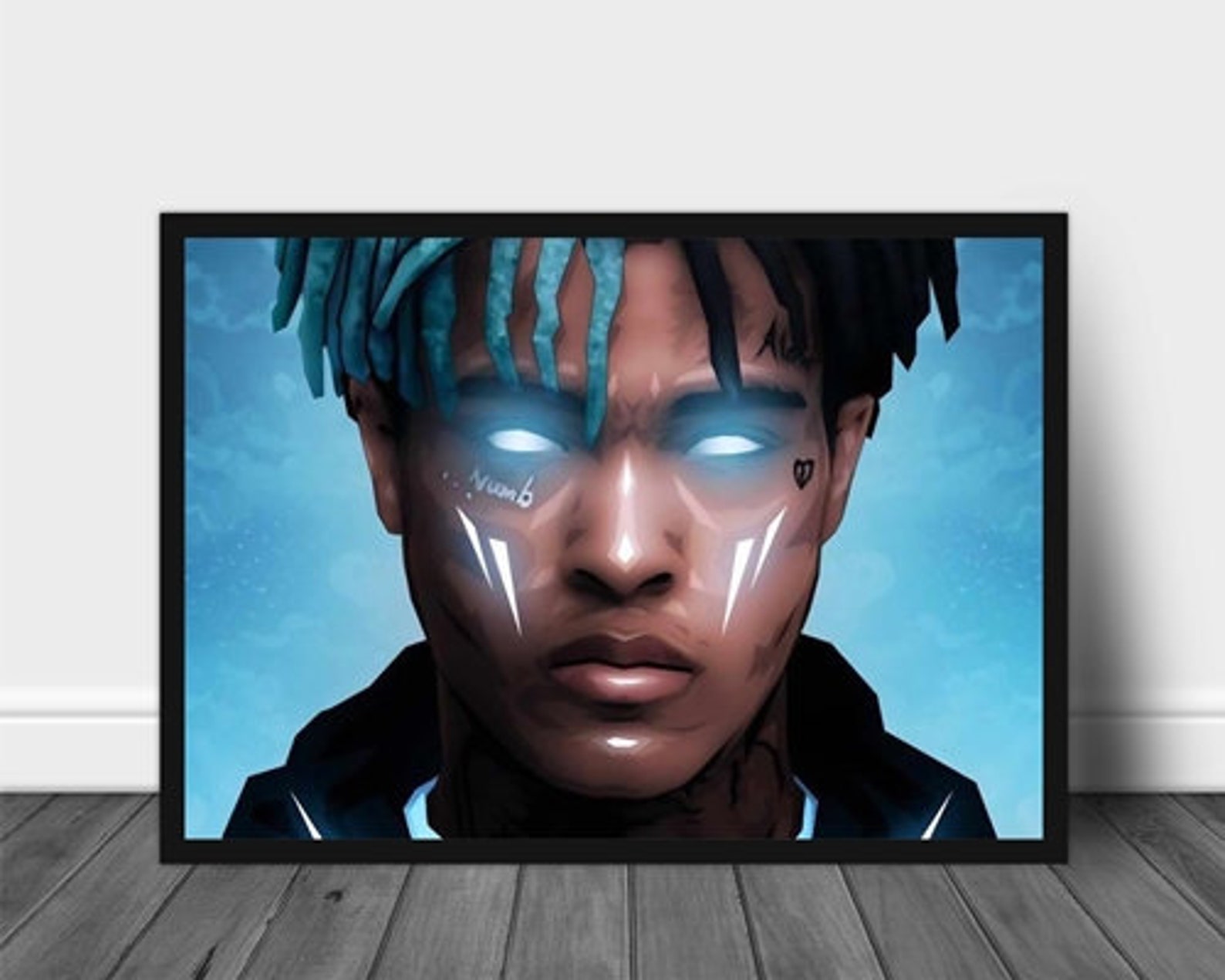 Xxxtentacion Poster Wall Art Retro Neon Poster Man Cave Decor - Etsy