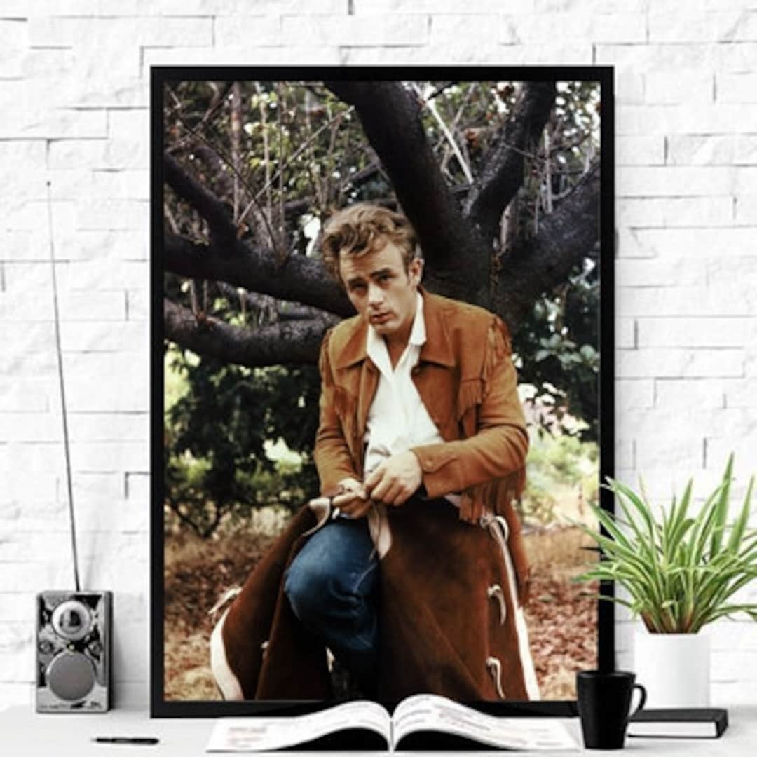 James Dean Colorful Poster James Dean Poster Print Vintage Poster Photo ...