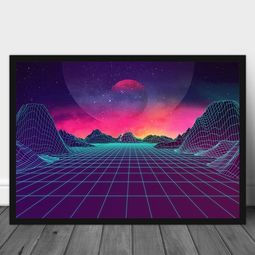 Vaporwave Poster Retrowave Poster Vaporwave Wall Art - Etsy