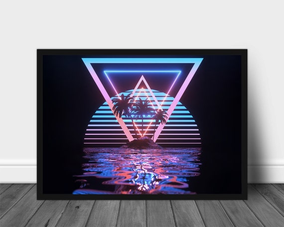 Vaporwave Poster Retrowave Poster Vaporwave Wall Art Retro - Etsy UK