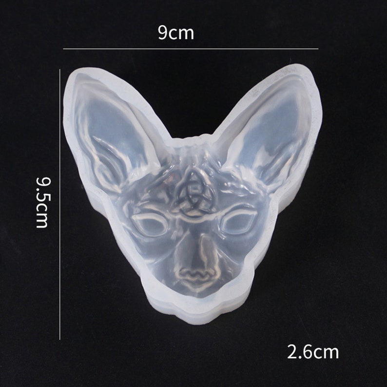 Cat Head Resin Mold Hairless Cat Resin Mold DIY Hand Craft | Etsy