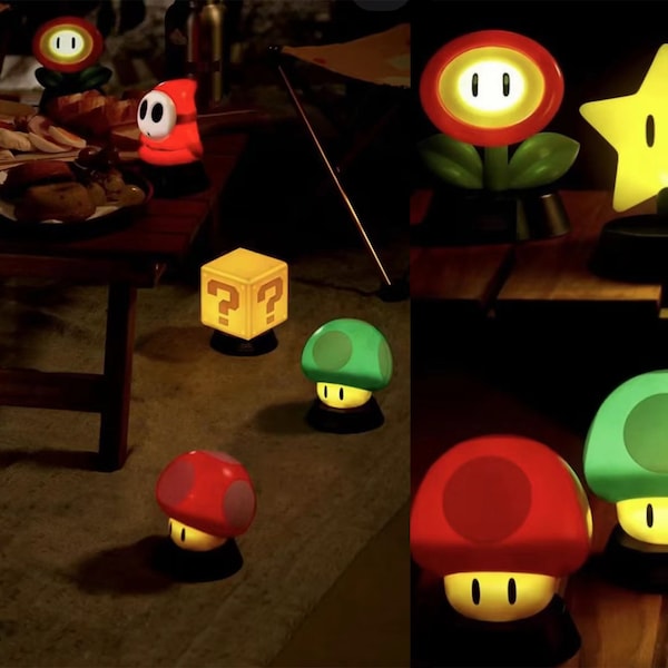Mario Lamp - Etsy
