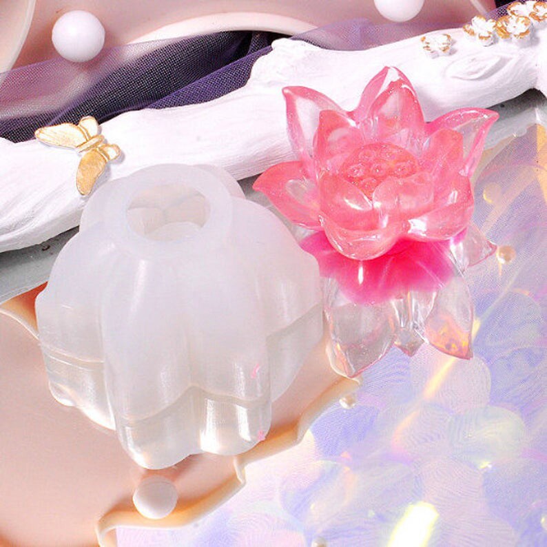 Lotus Resin Mold 3D Resin Lotus Mold Lotus Mold | Etsy