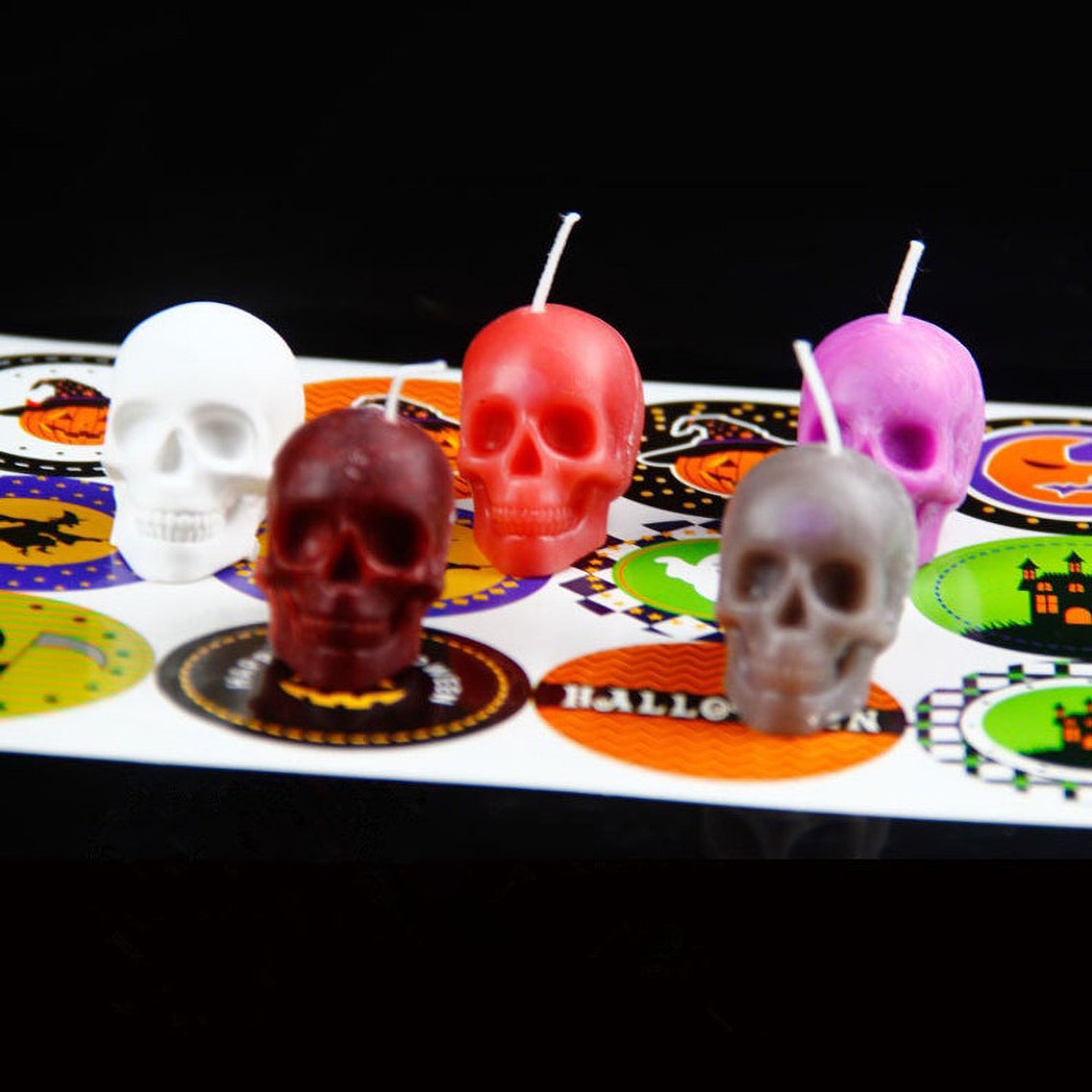 Skull Candle Silicone Mold Skull Ice Cube Mold DIY Skull - Etsy