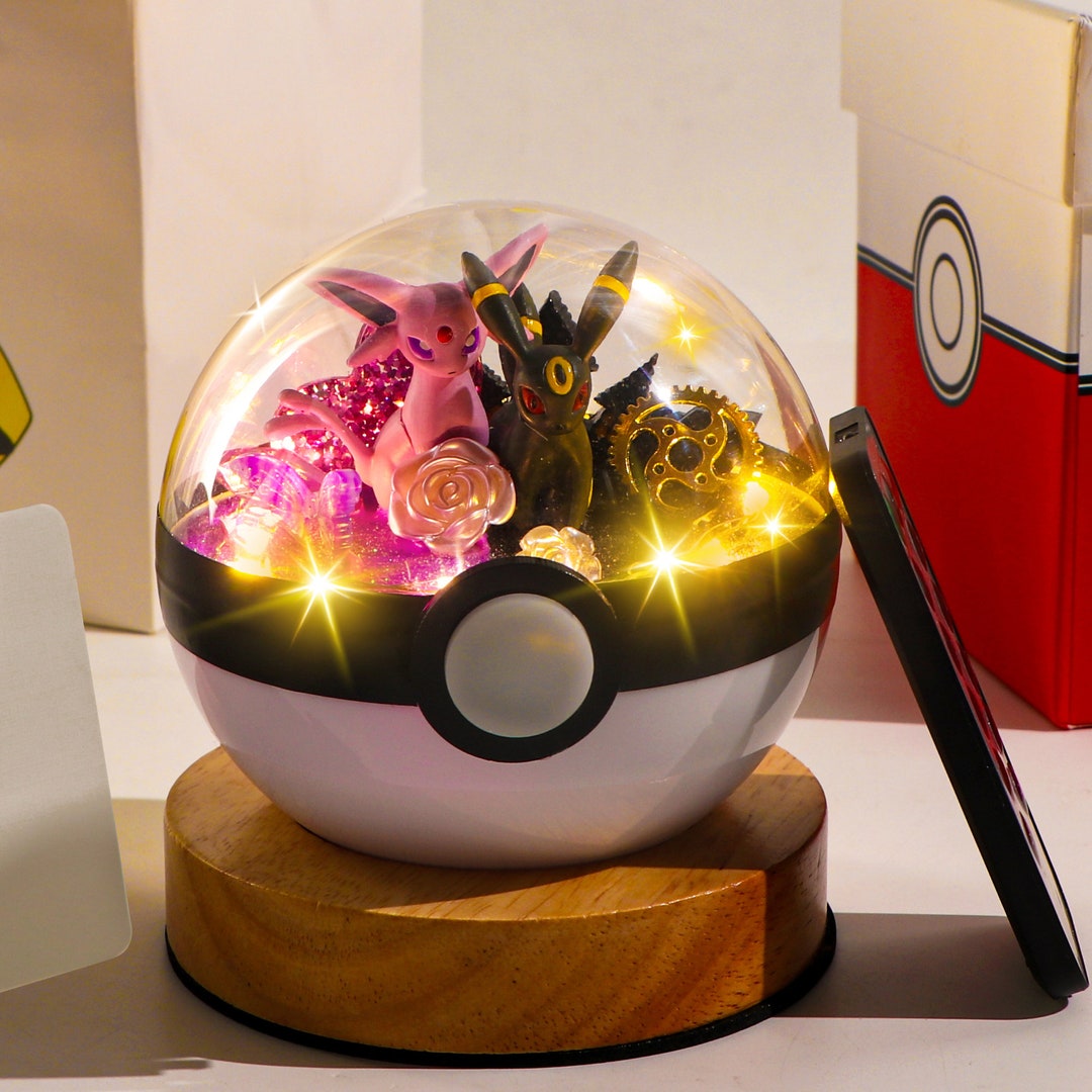 Pokemon Terrarium, Espeon Umbreon Pokeball Lights, Pokemon Lamp ...