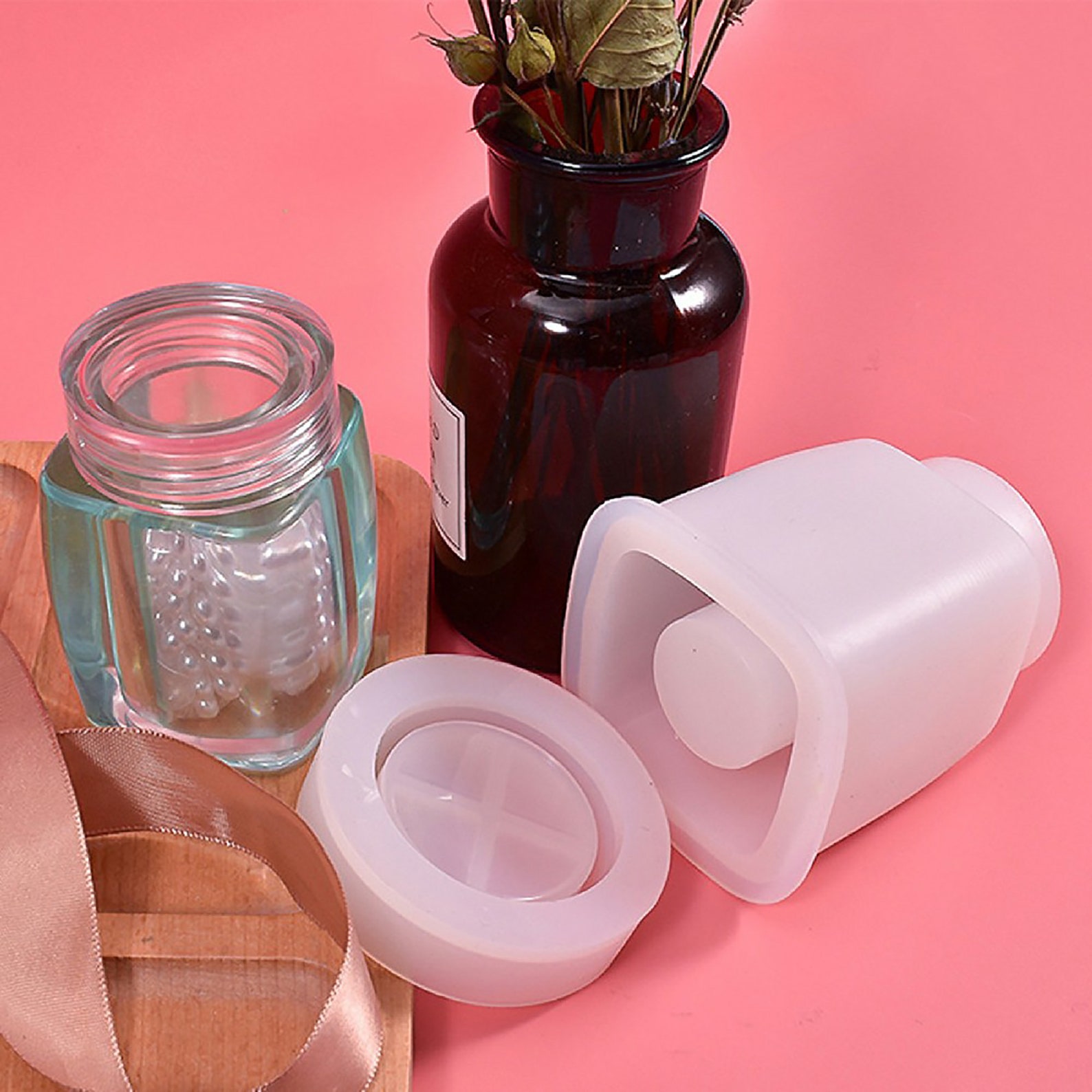 Bottle Resin Mold Silicone Jar Mold Storage Bottle Mold | Etsy