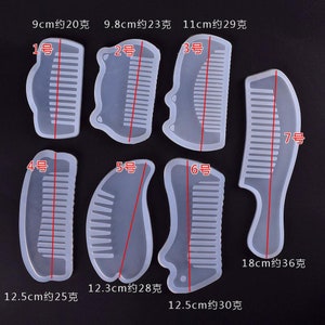 7PCS Comb Resin Mold Hair Comb Resin Mold DIY Resin Fashion - Etsy