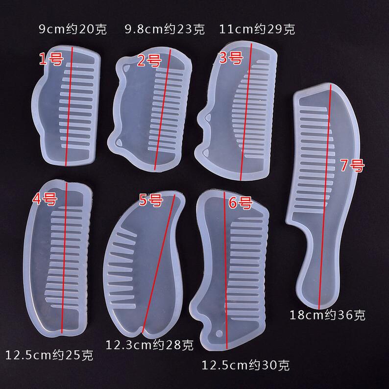 7PCS Comb Resin Mold Hair Comb Resin Mold DIY Resin Fashion - Etsy