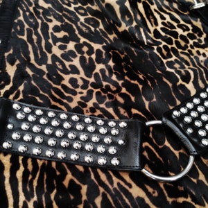 Black Leather Venom Belt - Etsy