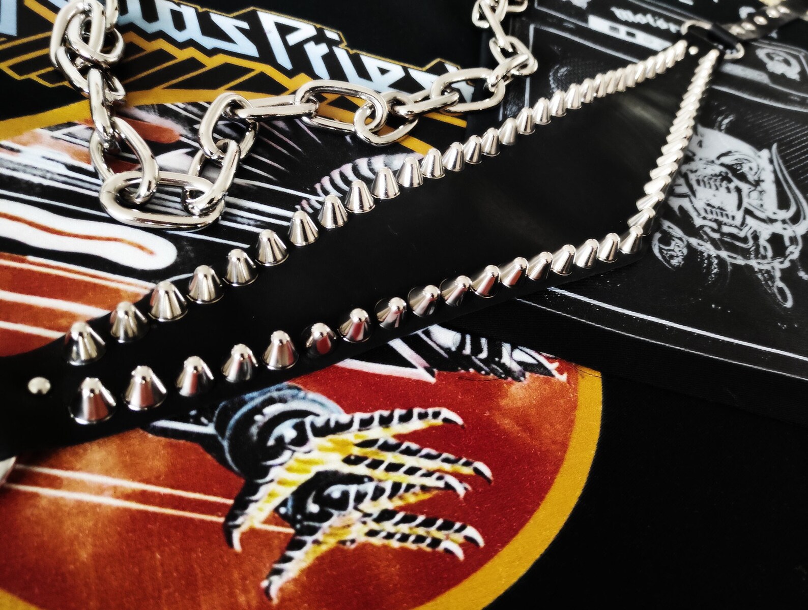 SPIKED AS F**K BELT - Etsy