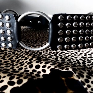 Black Leather Venom Belt - Etsy